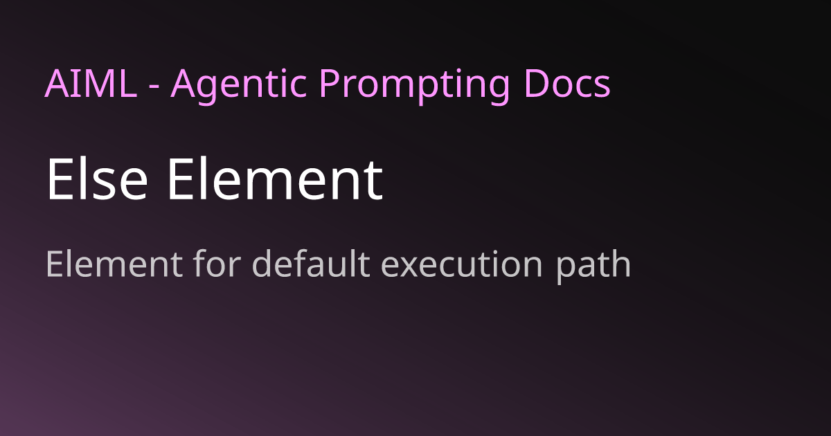 Else Element